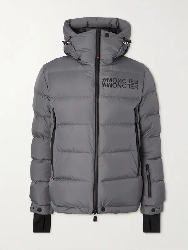 Moncler Isorno Quilted Down Ski Jacket - Gray