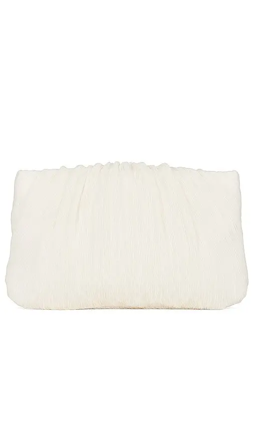 LOEFFLER RANDALL Brit Flat Pleated Pouch - Pearl