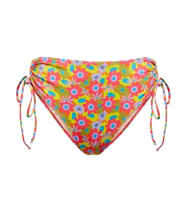 BANANHOT Liz Floral High-rise Bikini Bottom - Multicoloured