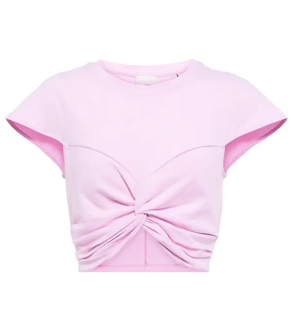 Isabel Marant Étoile Zineae Cropped Cotton Top