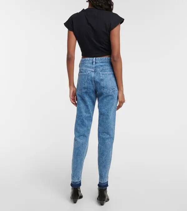 Isabel Marant Étoile Zineae Cotton Jersey Crop Top - Black