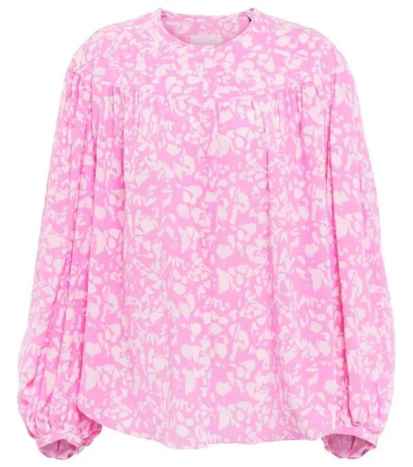 Isabel Marant Étoile Brunille Silk-blend Chiffon Blouse