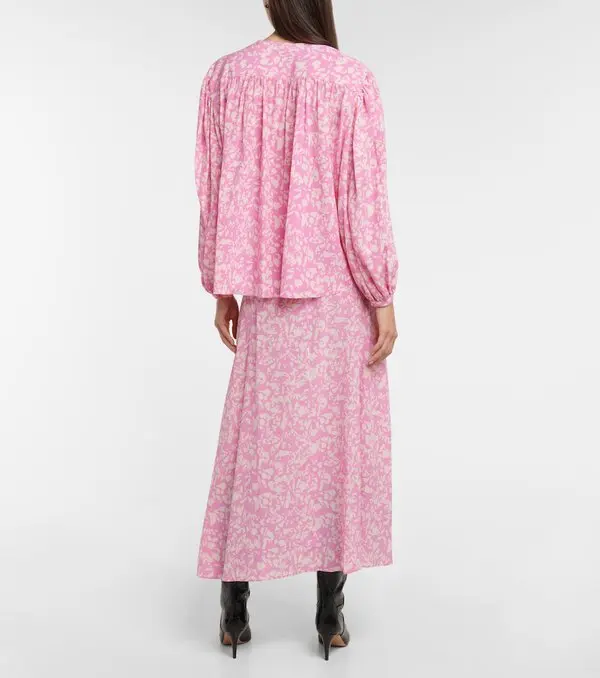 Isabel Marant Étoile Brunille Silk-blend Chiffon Blouse