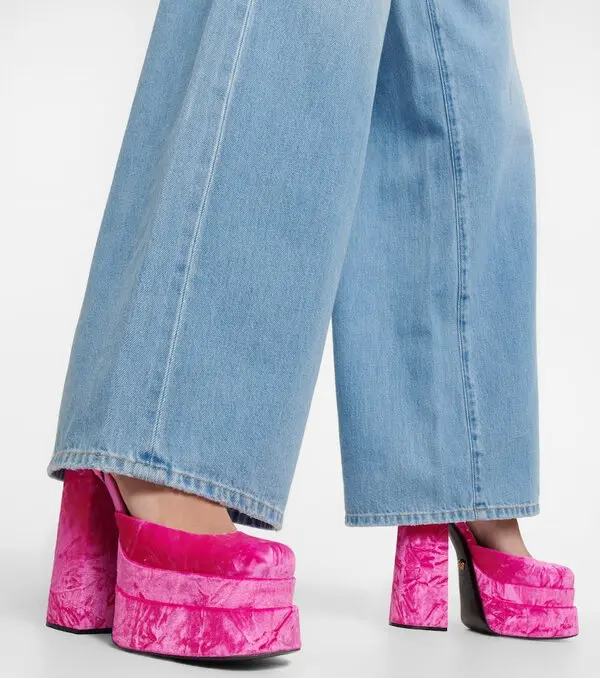 Versace Medusa Aevitas Platform Pumps - Pink