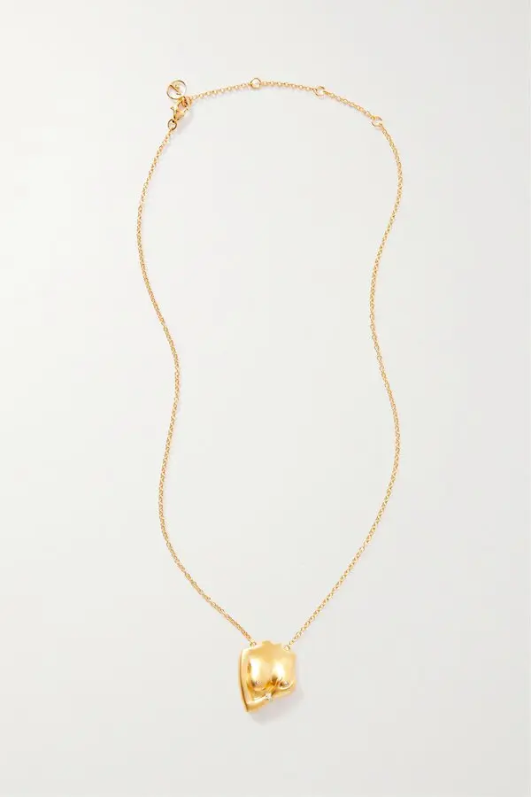 Anissa Kermiche Solidarity -plated Cubic Zirconia Necklace