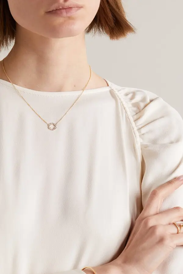 KIMAI Empress 18-karat Recycled Laboratory-grown Diamond Necklace
