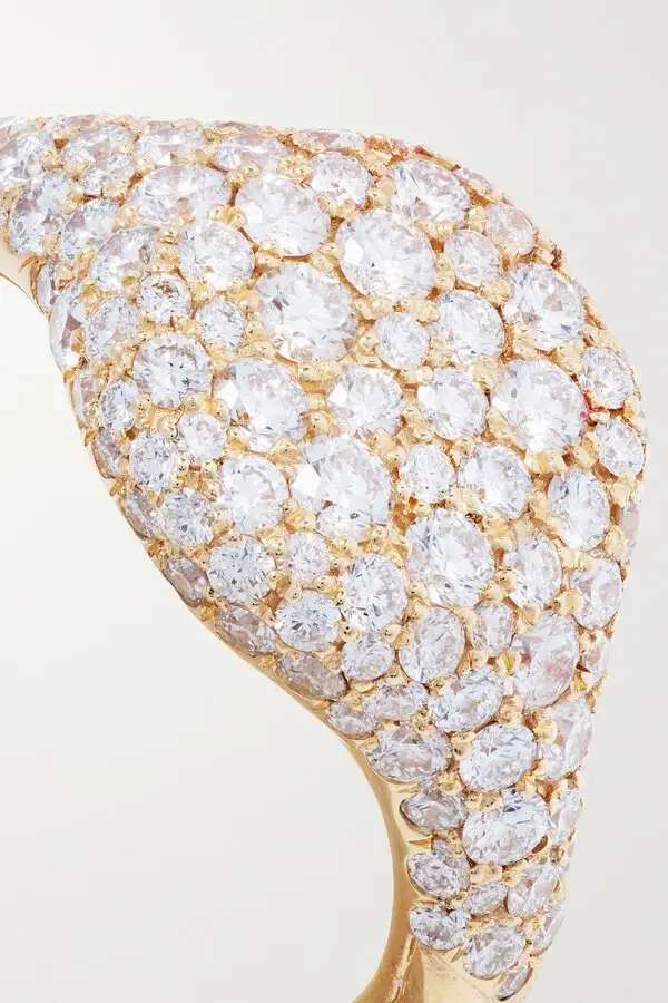 David Yurman Mini Chevron 18-karat Diamond Ring
