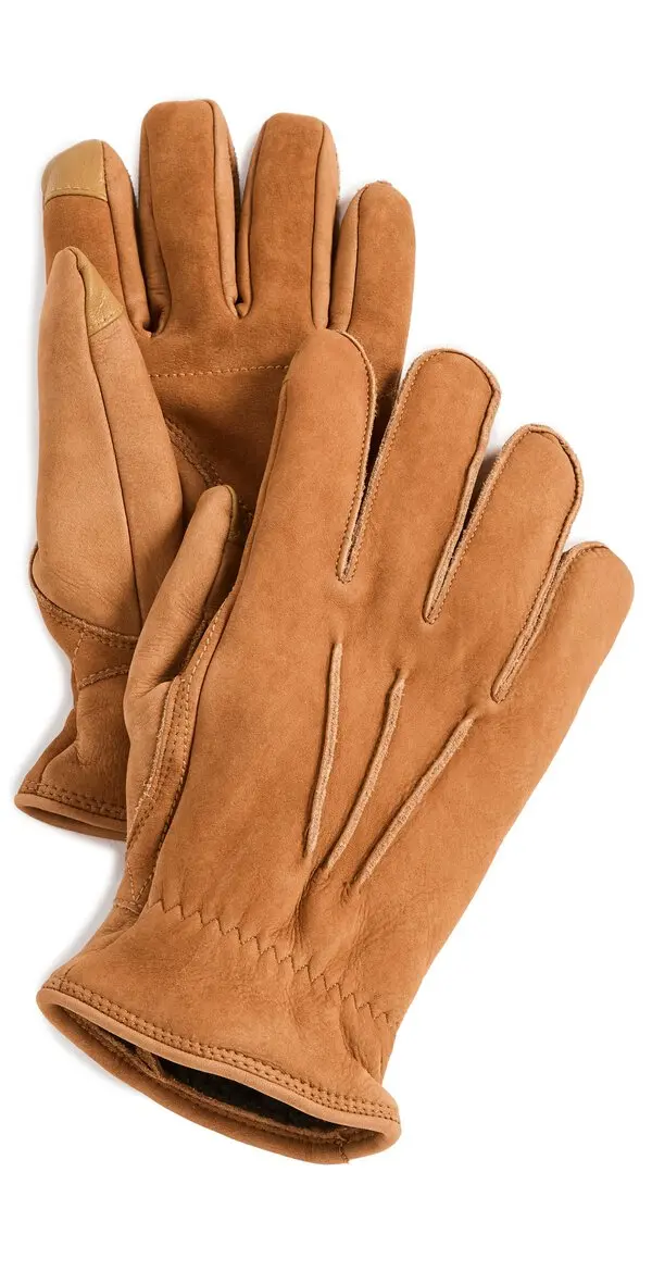 UGG Leather Gloves - Chestnut