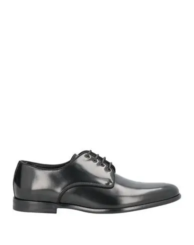 Dolce & Gabbana Lace-up Calfskin Derby Shoes - Black