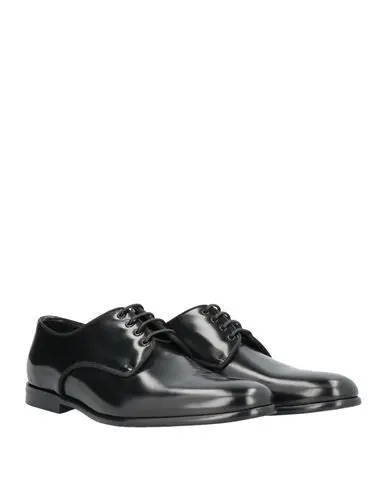 Dolce & Gabbana Lace-up Calfskin Derby Shoes - Black
