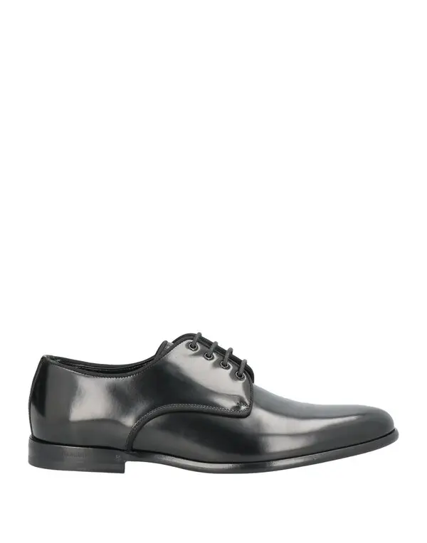 Dolce & Gabbana Lace-up Calfskin Derby Shoes - Black