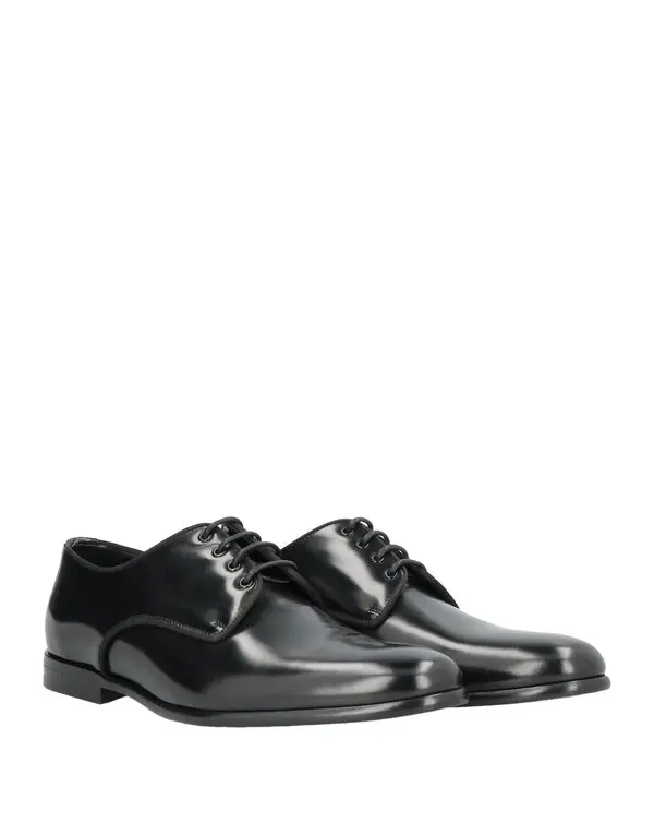 Dolce & Gabbana Lace-up Calfskin Derby Shoes - Black