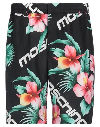 Moschino Hawaiian Print Bermuda Shorts - Black