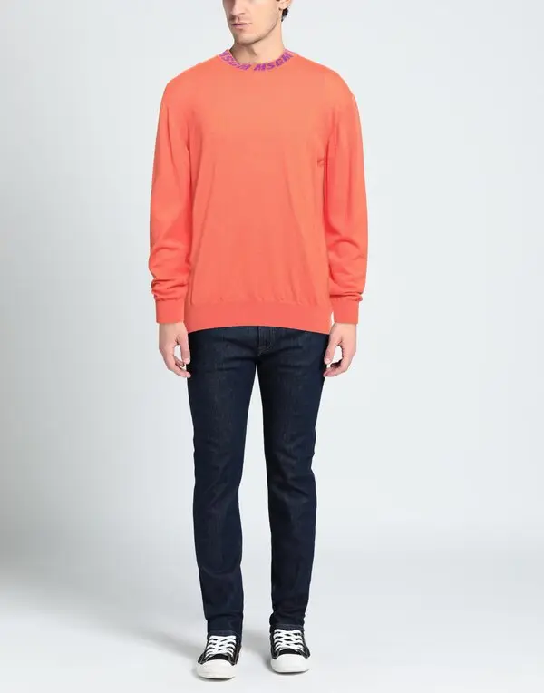 MSGM Virgin Wool Sweater - Orange
