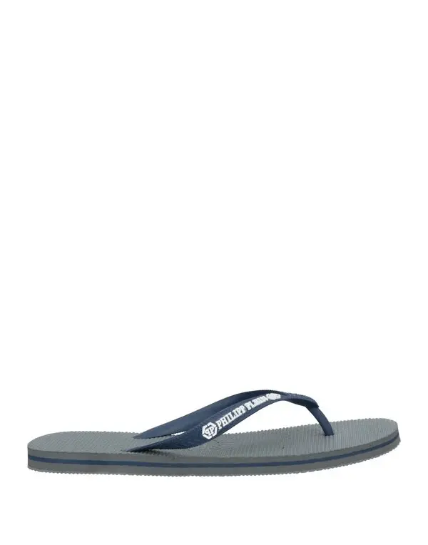 Philipp Plein Rubber Thong Sandal - Blue
