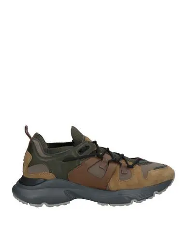 TOD'S Leather And Textile Sneakers - Green