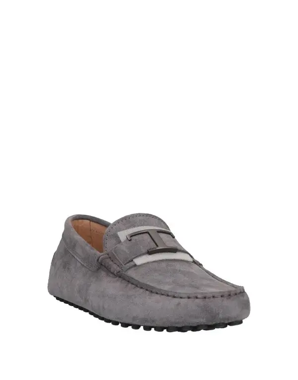 TOD'S Loafers In Leather - Grey