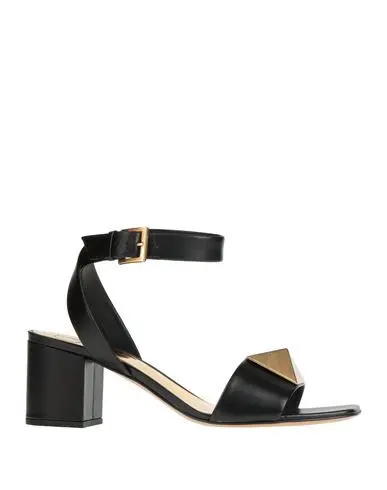 Valentino Garavani Studded Leather Sandals - Black