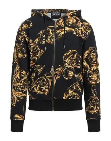 Versace Sweatshirt With Signature Print - Black