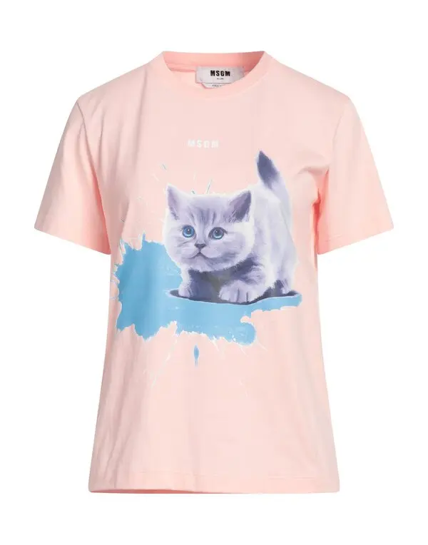 MSGM Printed T-shirt - Pink