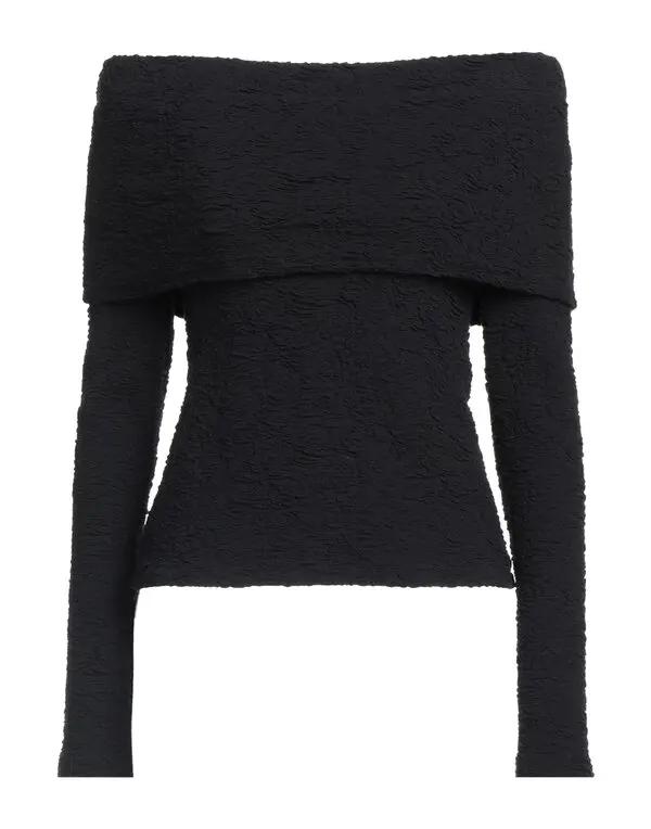 MSGM Off-the-shoulder Top - Black