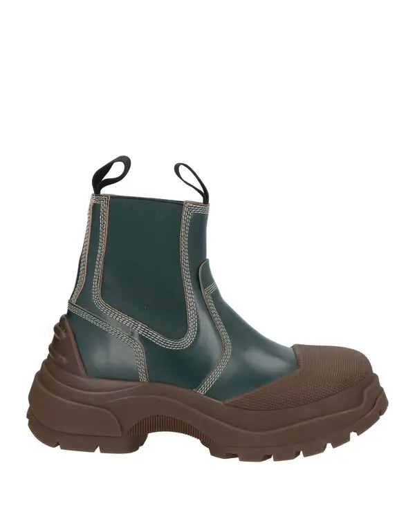 MAISON MARGIELA Leather Ankle Boots - Green