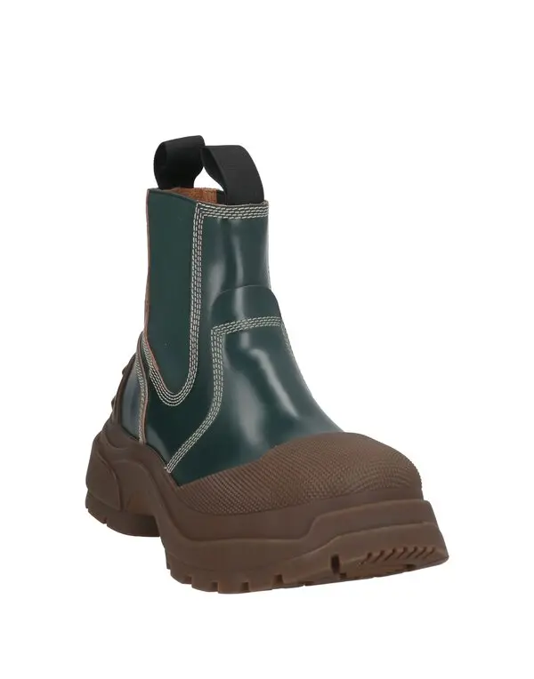 MAISON MARGIELA Leather Ankle Boots - Green