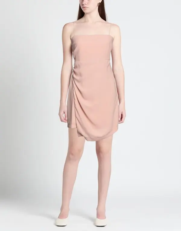 MERCI Mini Asymmetric Dress - Pink
