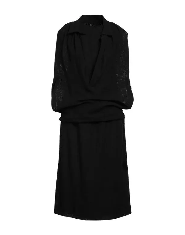 MAISON MARGIELA Midi Wool & Silk Blend Dress