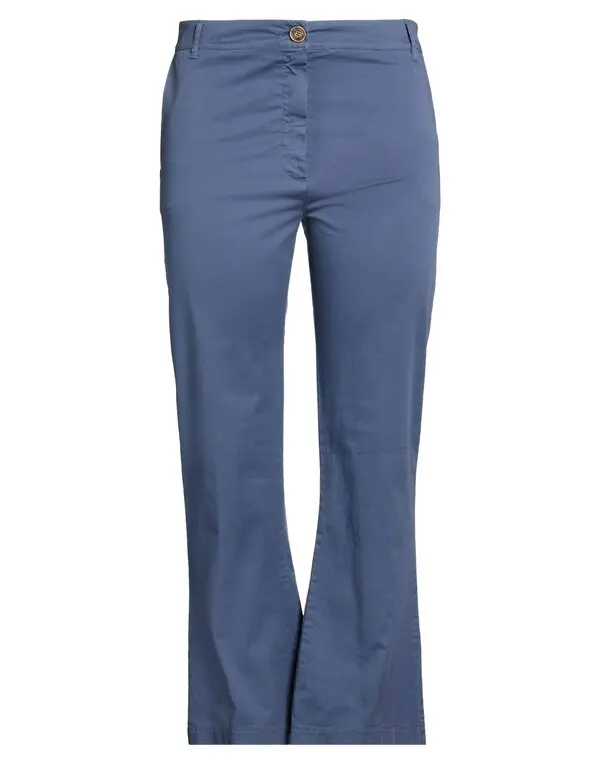 MANILA GRACE Cotton Stretch Gabardine Bootcut Pants