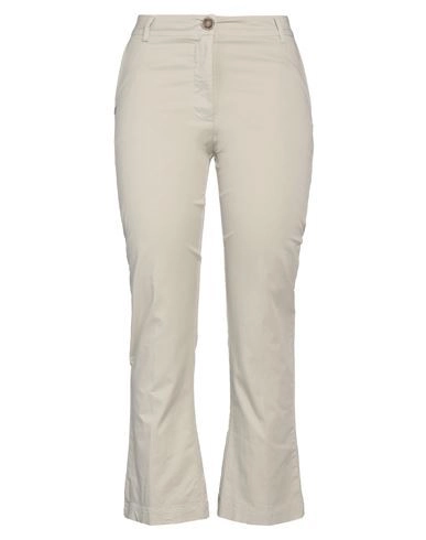 MANILA GRACE Bootcut Stretch Gabardine Pants - Light Grey