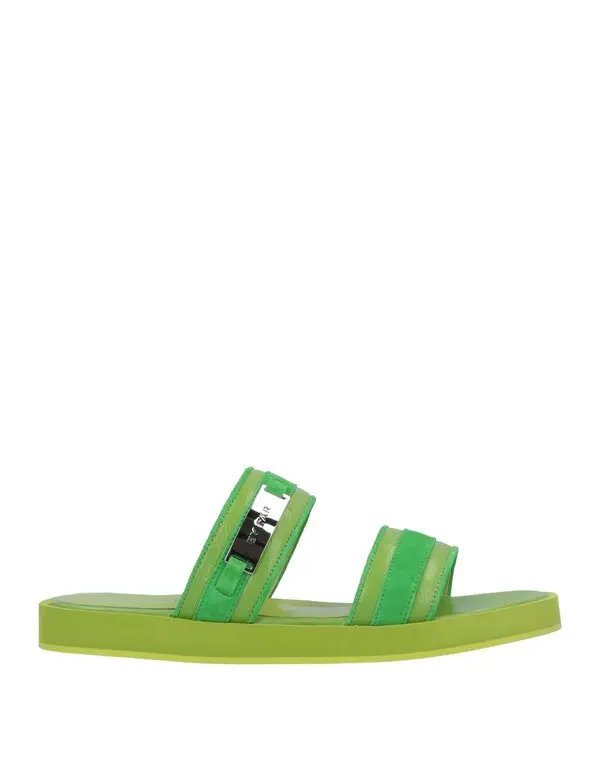 By Far Leather Sandals - Green