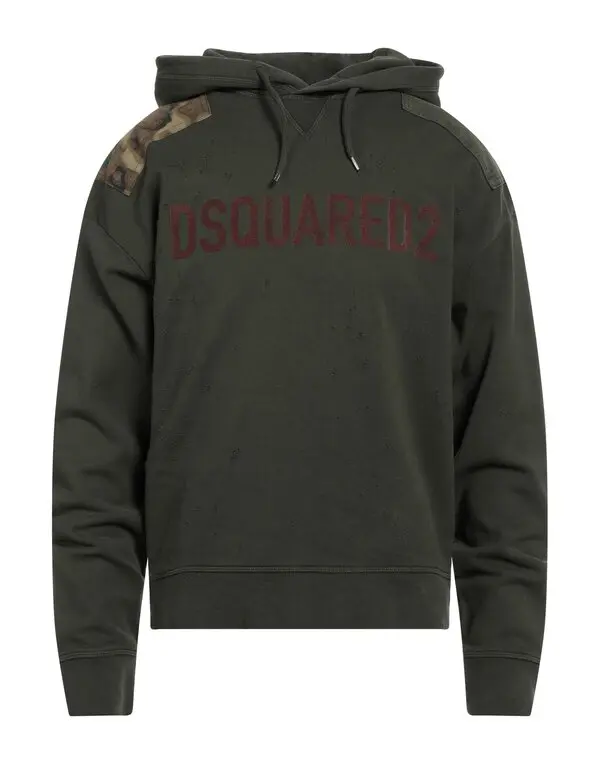 Dsquared2 Sweatshirt In Cotton And Elastane - Green