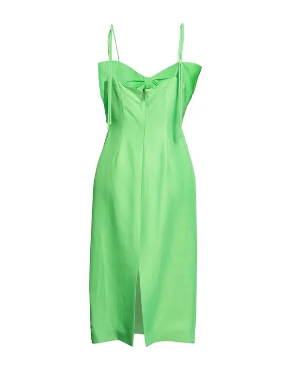 MSGM Midi Dress Lime Size Viscose