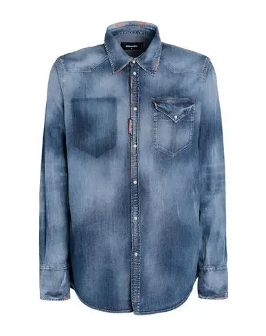 Dsquared2 Denim Shirt Size Cotton, Elastane