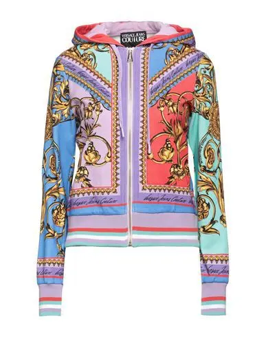 Versace Signature Print Hooded Sweatshirt