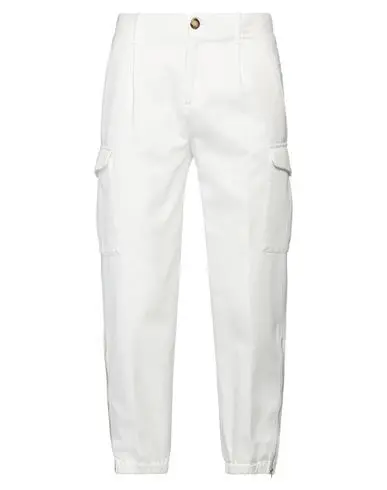 Brunello Cucinelli Cotton Cargo Pants - White