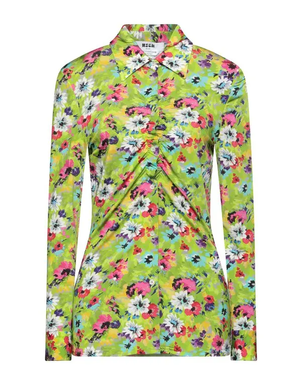 MSGM Floral-print Jersey Shirt