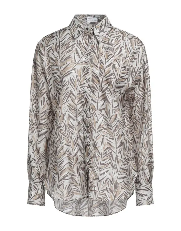 Brunello Cucinelli Floral Print Silk Shirt