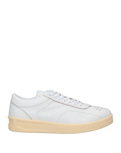 JIL SANDER Calfskin Low-top Sneakers - White