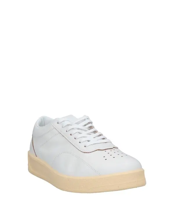JIL SANDER Calfskin Low-top Sneakers - White