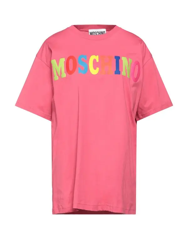 Moschino Logo-print Organic Cotton T-shirt - Fuchsia