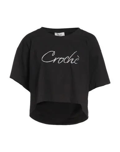 CROCHÈ Logo-print T-shirt - Black