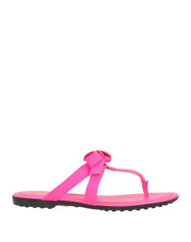 TOD'S Leather Thong Sandals - Pink