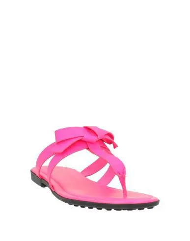 TOD'S Leather Thong Sandals - Pink