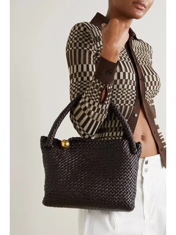 bottega veneta - Bottega Veneta Tosca Intrecciato Leather Shoulder Bag