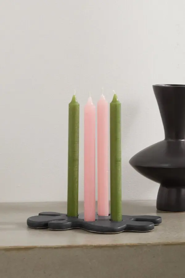 MARLOE MARLOE Net Sustain Nest Stoneware Candle Holder