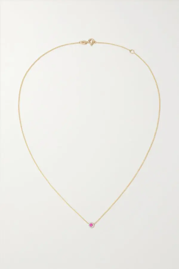 DIANE KORDAS Evil Eye Diamond Necklace