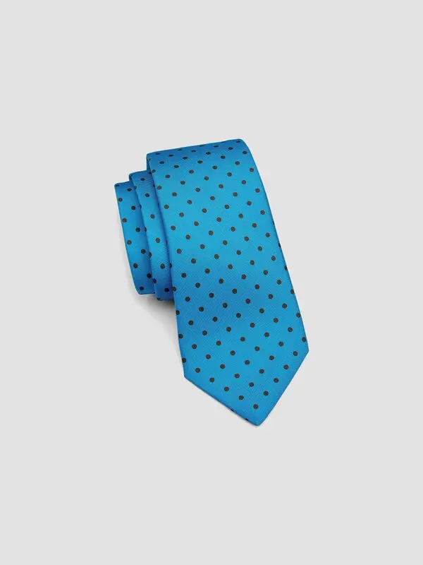 Kiton Polka Dot Silk Tie