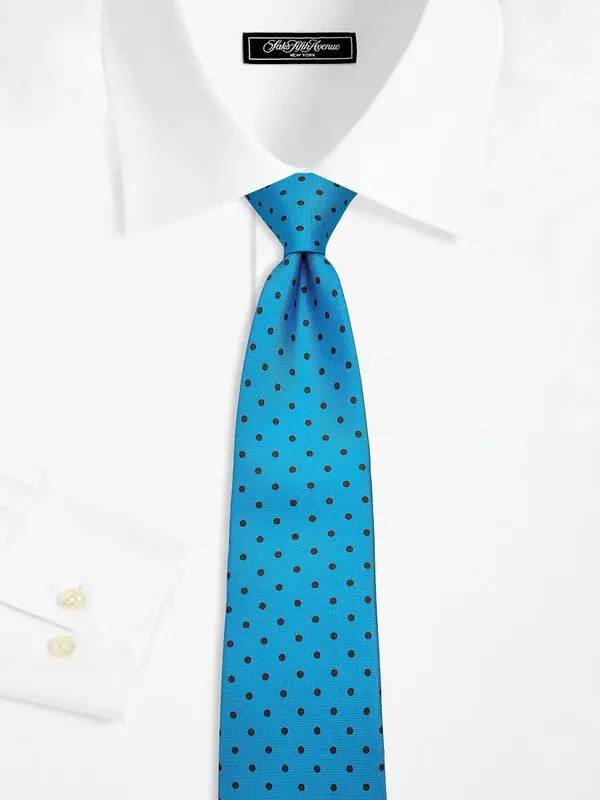 Kiton Polka Dot Silk Tie